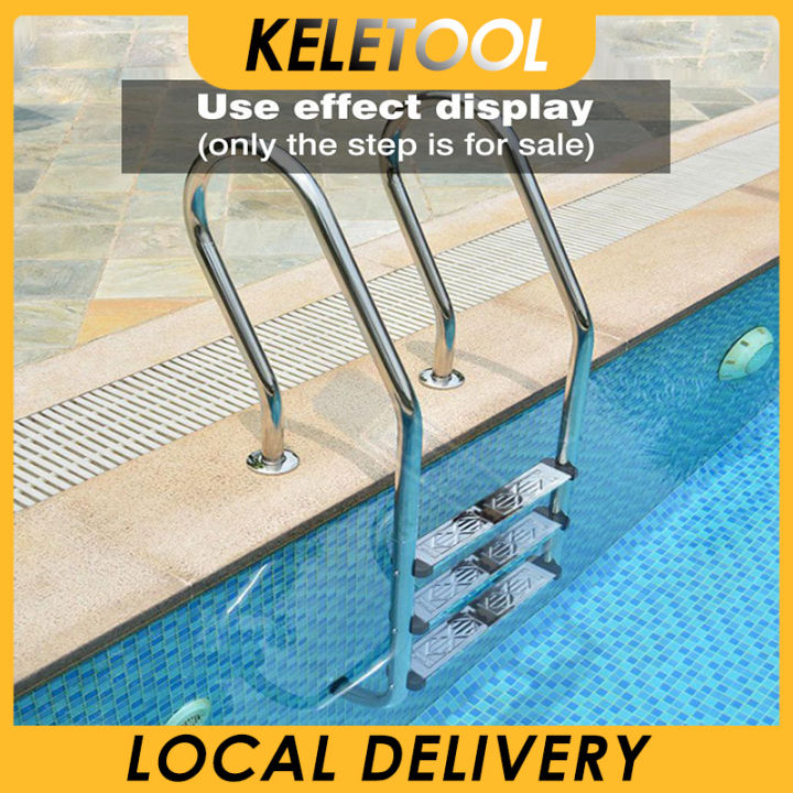 Swimming pool ladder Non-slip ladder steps for safety 304 Stainless ...