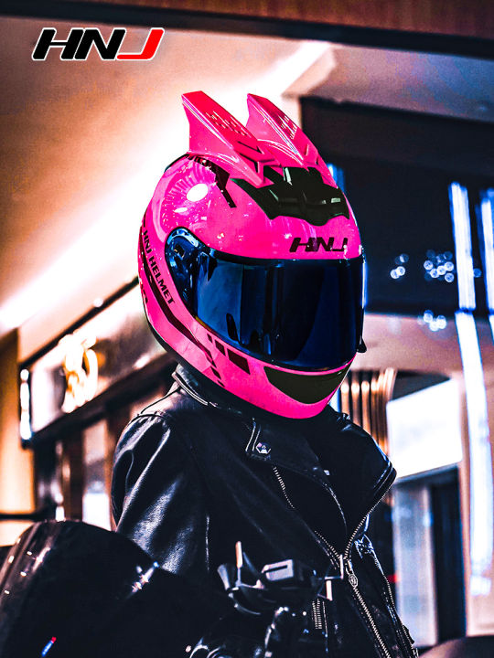 HNJ 902 full face Motorcycle Helmet with icc sticker for men smoke ...