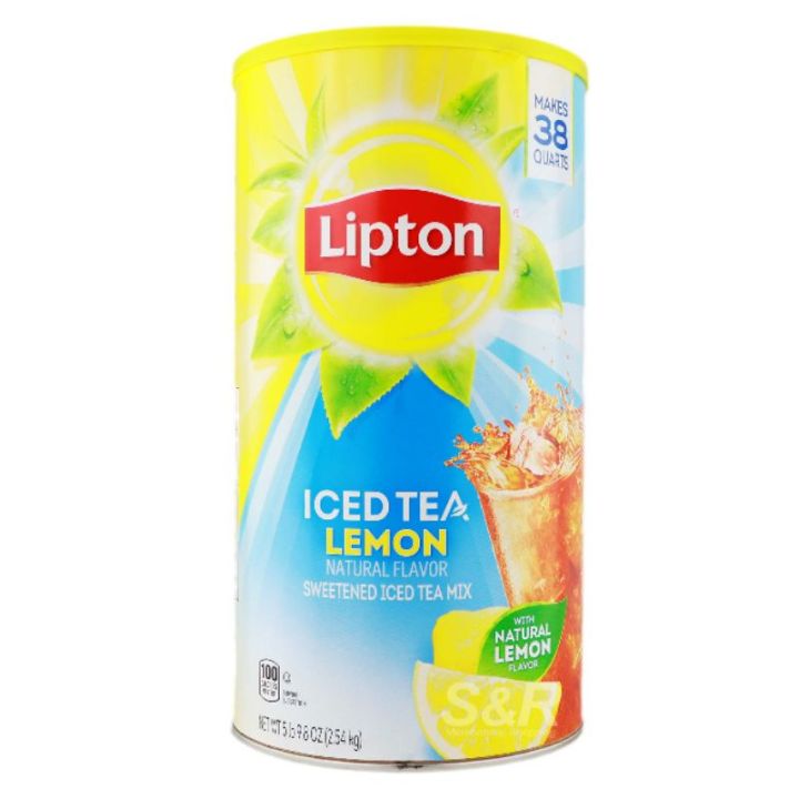 S&R Lipton Iced Tea Sweetened Iced Tea Mix 2.54kg | Lazada PH