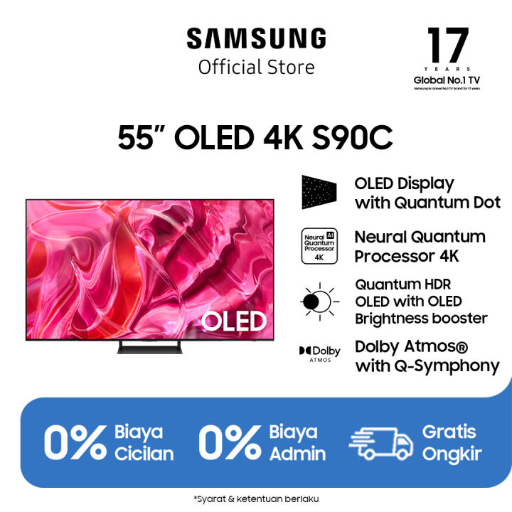 Samsung Smart TV 55 inch OLED 4K S90C dengan OLED Display & Quantum Dot ...