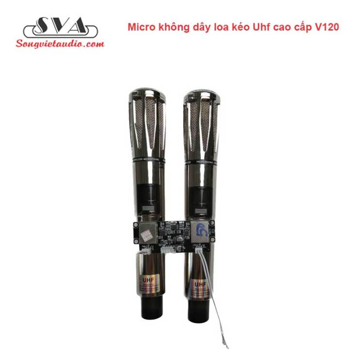 Micro không dây loa kéo Uhf cao cấp V120 Bạc - Nhiều màu | Lazada.vn