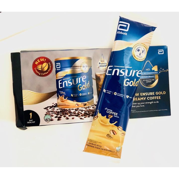 Ensure Gold Vanilla / Wheat /Coffee Sachet 60.6g | Lazada