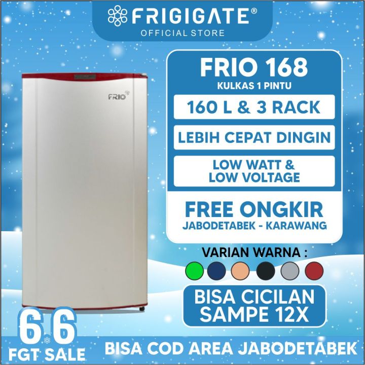 KULKAS 1 PINTU KAPASITAS BESAR 160 LITER FRIGIGATE FRIO 168 | Lazada ...