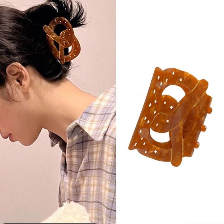GUDAN คลิปผมขนาดเล็ก ที่หนีบผมขนมปังครัวซองต์ กิ๊บติดผม อะซิเตท คลิป ...