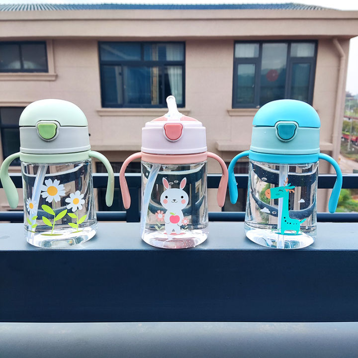 250ML Children Feeding Water Bottle Baby Drinking Straw Bottle anti ...