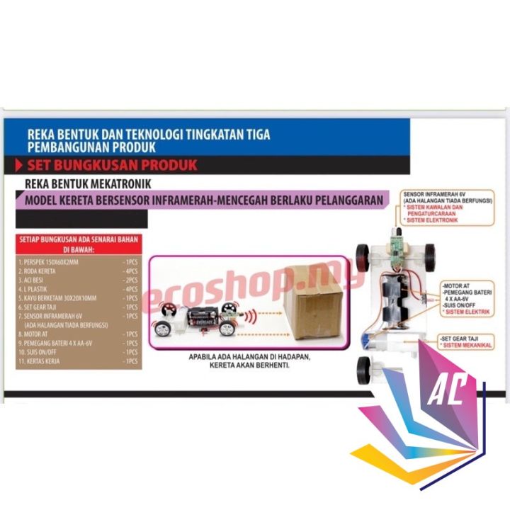 Reka Bentuk Mekatronik - Model Kereta Bersensor Inframerah - Mencegah Berlaku Pelanggaran - RBT ...