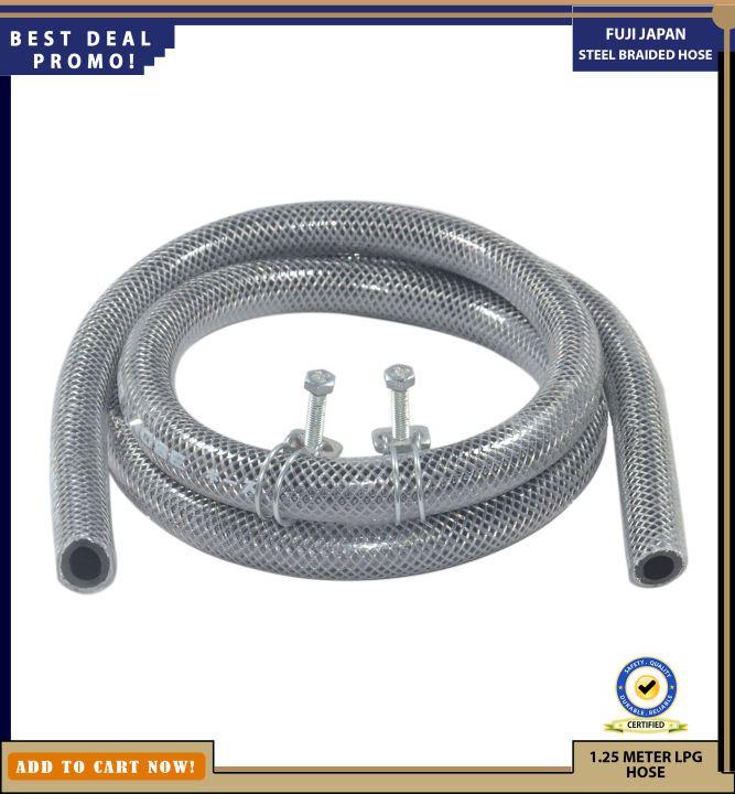 STEEL BRAIDED LPG HOSE 1.25 M ORIGINAL FUJI BRAND | Lazada PH