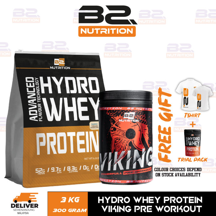 Hydrowhey Protein 3kg + VikingPreworkout | Lazada
