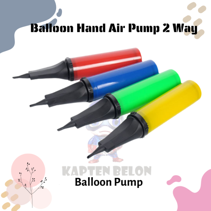 Ready Stock Balloon Hand Air Pump 2 Way Pump ( Random Color ) Pam Belon ...