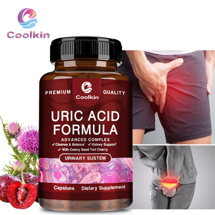 Coolkin URIC ACID FORMULA 120 Veggie Capsules Supports kidney health ...