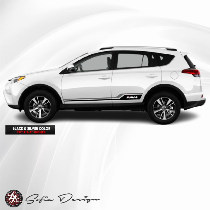 Car Decals For Toyota Rav 4 Side Door Body Sticker Vinyl Car Sticker ...