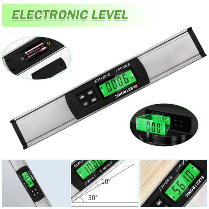 300mm Digital Level Angle Gauge Protractor Inclinometer, Magnetic Level ...