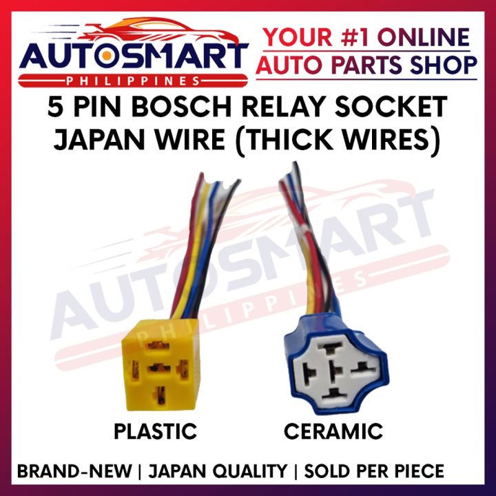 5 Pin Bosch Relay Socket Japan Wire (Plastic/Ceramic) | Lazada PH