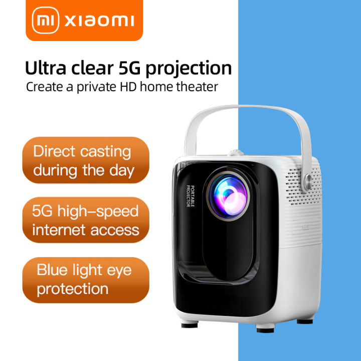 Xiaomi Portable 5G Mini Projector 1080P 4K Ultra Clear WIFI Projector ...