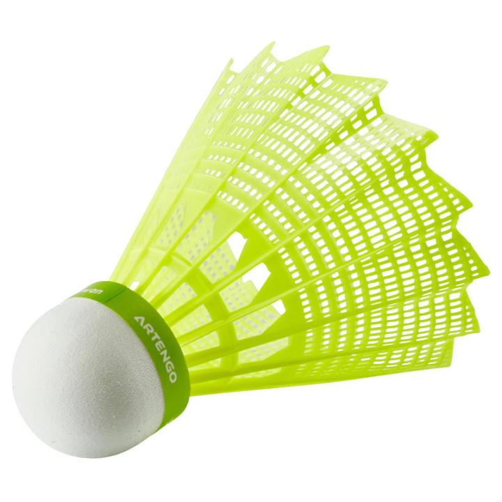 Artengo Plastic Beginner Badminton Player Shuttlecock - Yellow x1 ...