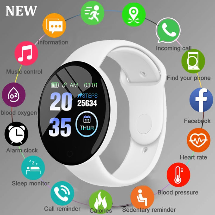D18 Pro Smart Watch Men Women Bluetooth Fitness Tracker Sport celet ...