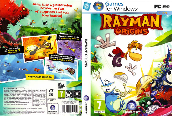 Rayman Origins PC GAME Offline [DVD INSTALLATION] | Lazada