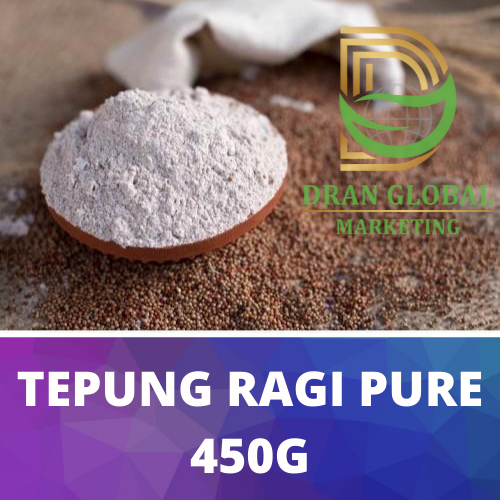PURE TEPUNG RAGI 450G / RED MILLET FLOUR / கேழ்வரகு மாவு. PACKING ...