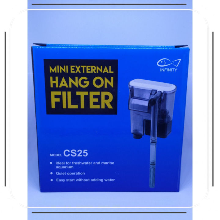 Infinity External Hang On Back HOB Filter For Small Aquarium Fishes ...