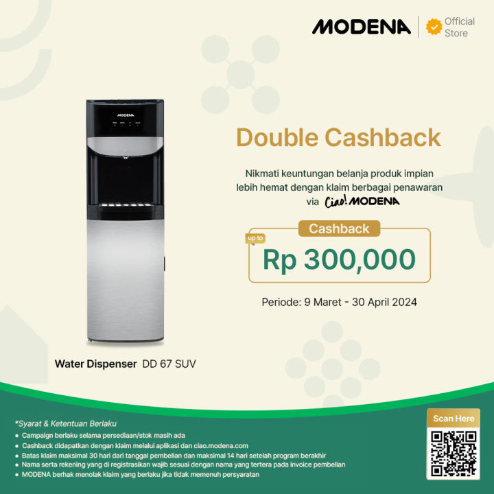 MODENA Water Dispenser - DD 67 SUV (Galon Bawah) | Lazada Indonesia