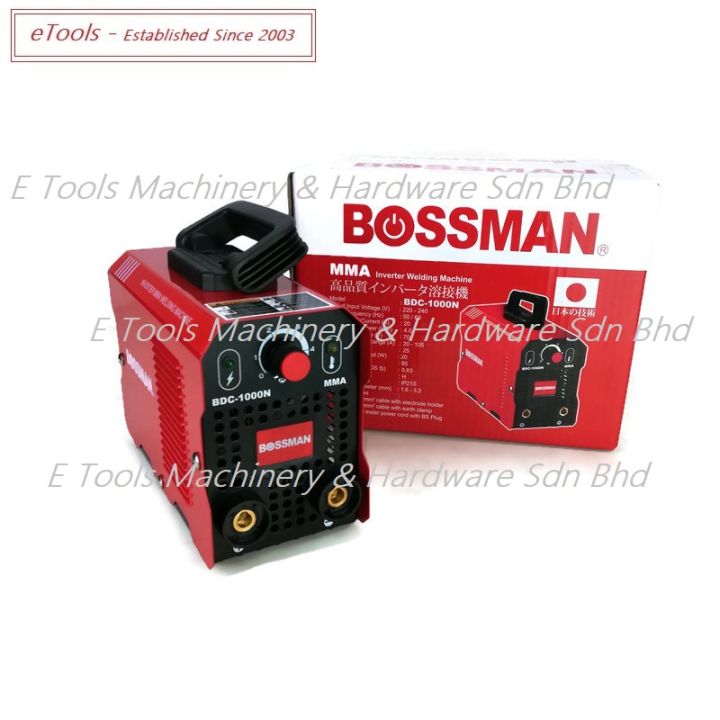 BOSSMAN BDC-1000 INVERTER ARC WELDING MACHINE | Lazada