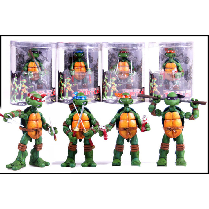 New Toy 4pcs NECA Teenage Mutant Ninja Turtles 1 set movable dolls ...