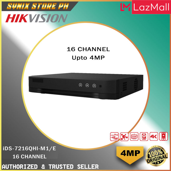 Hikvision CCTV Camera System DVR up to 4mp 16 Channel 1080p 1U H.265 ...