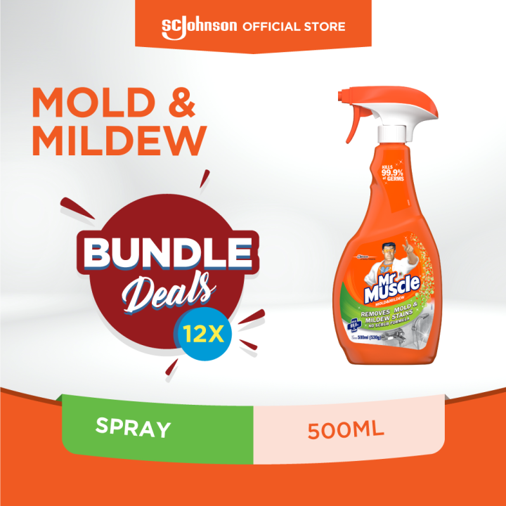 [Carton] Mr Muscle Mold & Mildew 500ml x12 units | Lazada