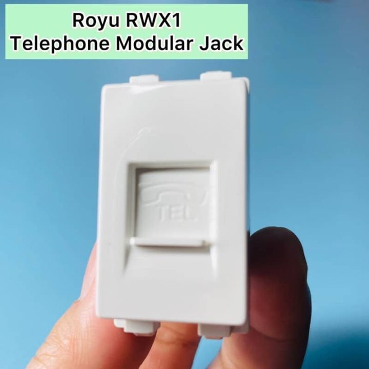 Royu RWX1 Telephone Modular Jack Wide Series Wiring Devices | Lazada PH