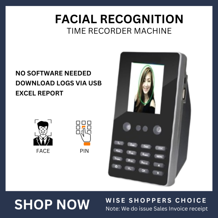 Face Recognition Attendance Biometric Fingerprint Scanner Absence Machine Time Cards | Lazada PH