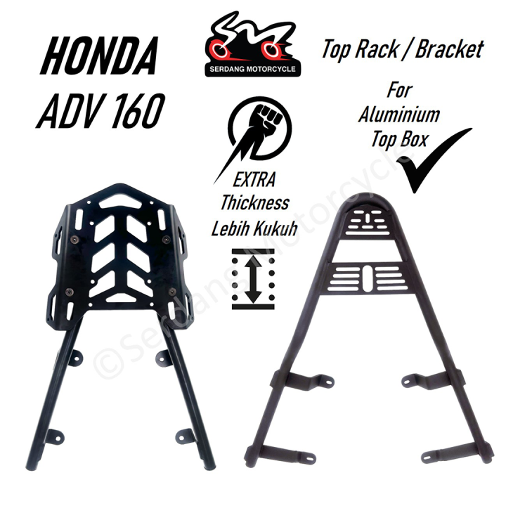 Honda ADV 160 Top Rack Bracket Rear Luggage Rak Bagasi Pemegang Kargo ...