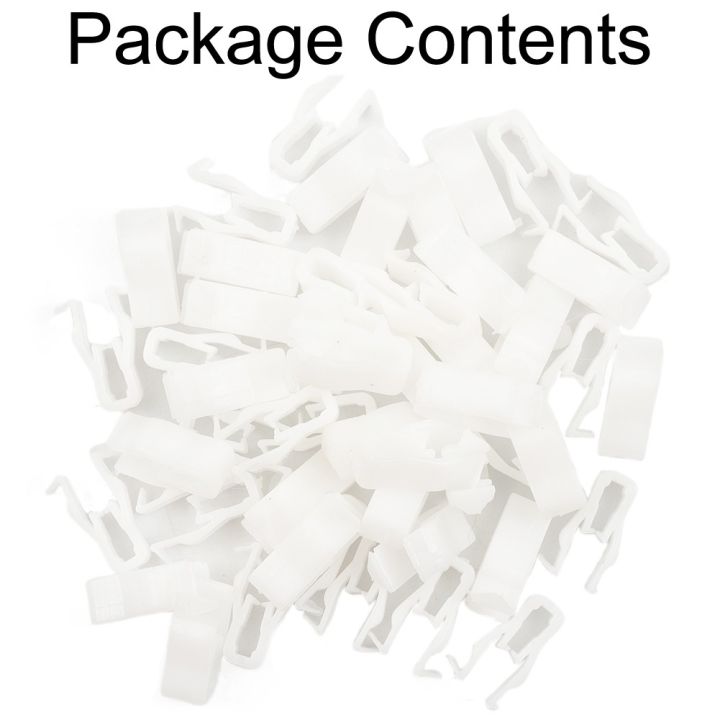 【Smart EL Store】 50 White Plastic Car Instrument Panel Dashboard Clips ...