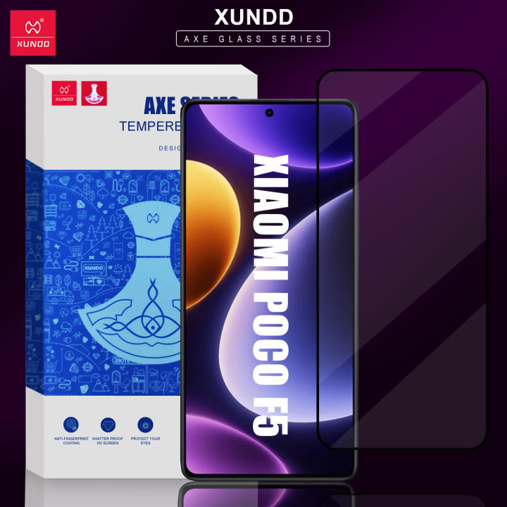 Xundd [original] Axe Hd Clear Full Adhesive 9h Hardness Tempered Glass