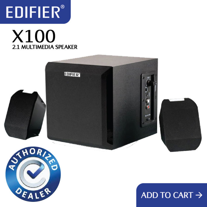 Edifier X100B Multimedia 2.1 Speaker with Subwoofer | Lazada PH