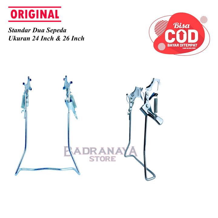 Standar Dua Sepeda Double Stand Jagang Berdiri Tengah Uk Sepeda 24 & 26 ...