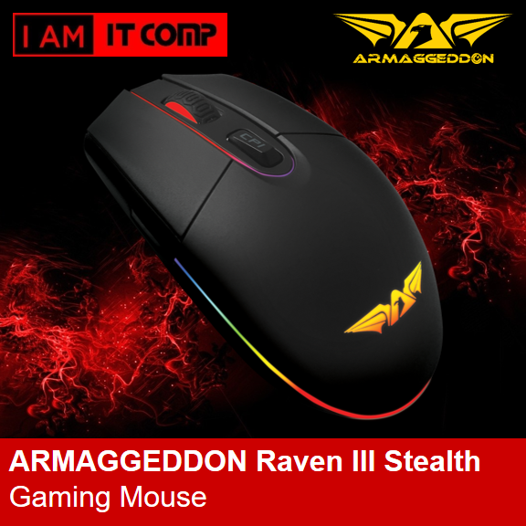 ARMAGGEDDON Grumman Raven III Stealth RGB Wired Gaming Mouse | Lazada