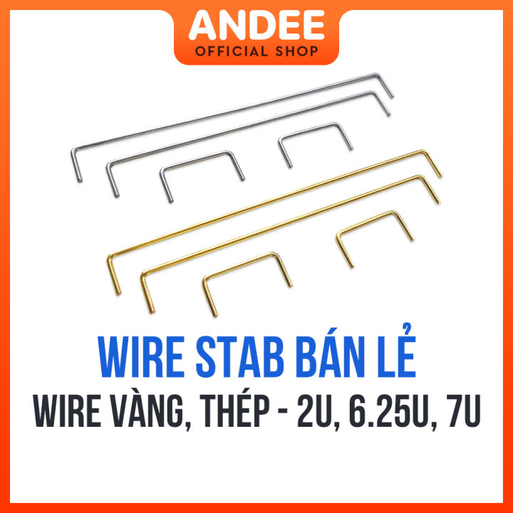 Thanh wire stab stabilizer mạ vàng thanh cân bằng bán lẻ cho bàn phím ...