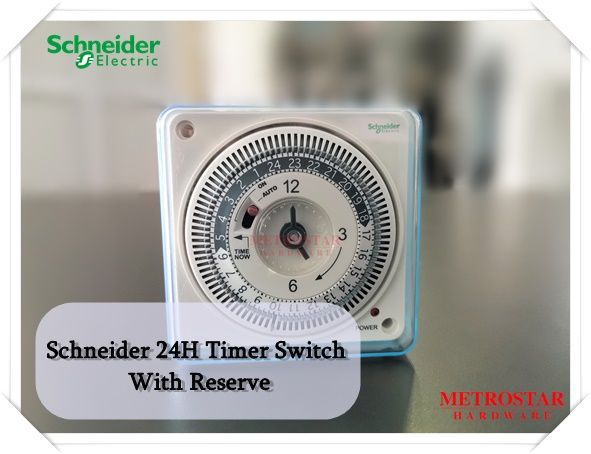Schneider 24 Hours Timer Switch With Reserve Function | Lazada