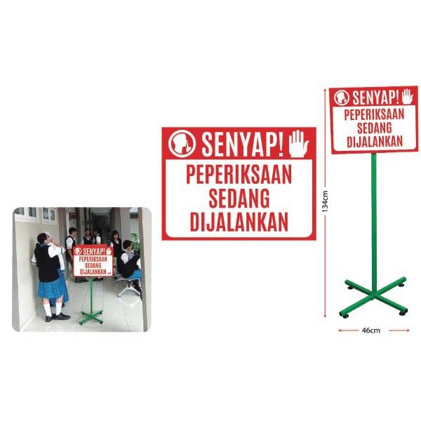 Papan Tanda 'SENYAP' | Lazada