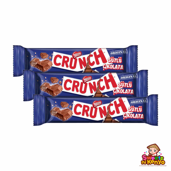 [BUNDLE OF 3] Nestle Crunch Chocolate Bar 31.5grams | Lazada PH