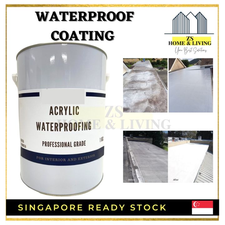 Waterproof Acrylic Coating Heavy Duty Leak Seal Repair 1KG / Acrylic ...