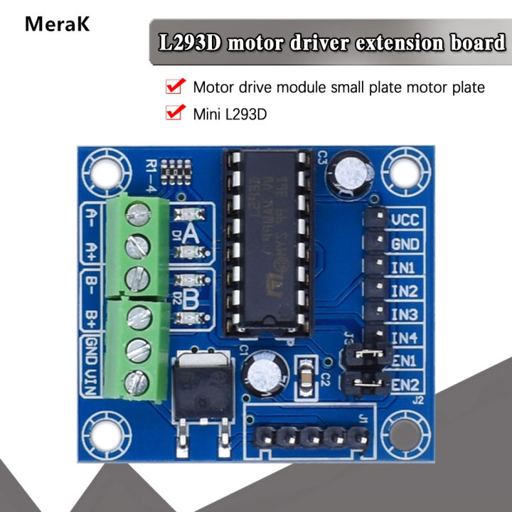 Mini 4CH 4 Channel Motor Drive Driver Shield L293 L293D Expansion Board ...