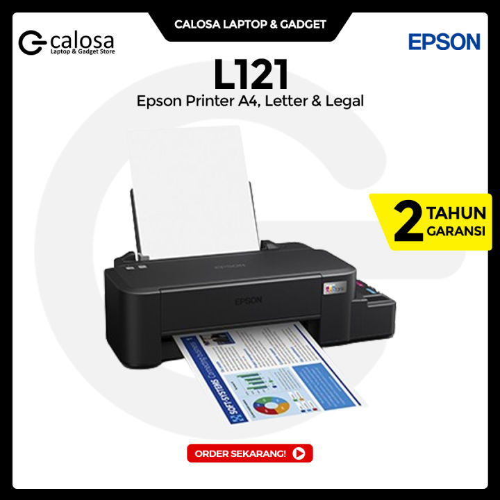 Printer Epson EcoTank L121 A4 Ink Tank | Lazada Indonesia