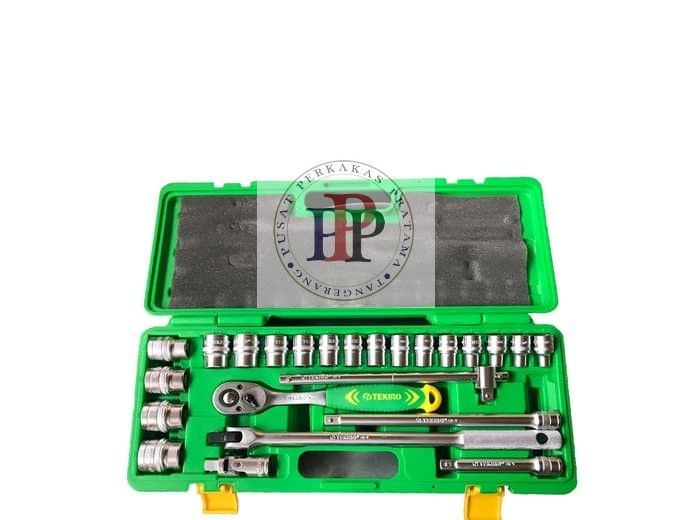 TEKIRO Socket Set 1/2 Inch 24 Pcs 12 PT 8-32mm Tekiro SC-SE0615 ...