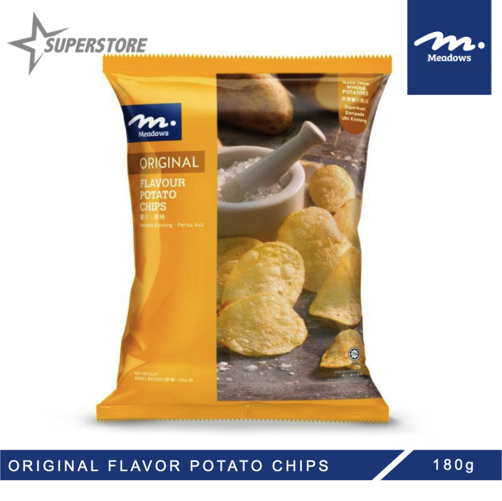 Meadows Potato Chips Original 180g | Lazada PH
