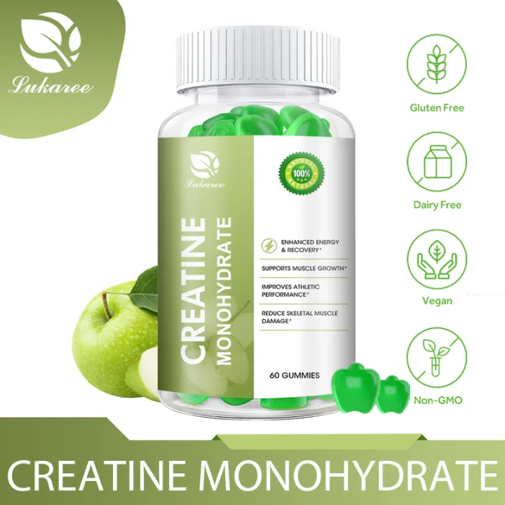 LUKAREE Creatine Monohydrate Gummies 2000mg for Muscle Strength, Muscle ...