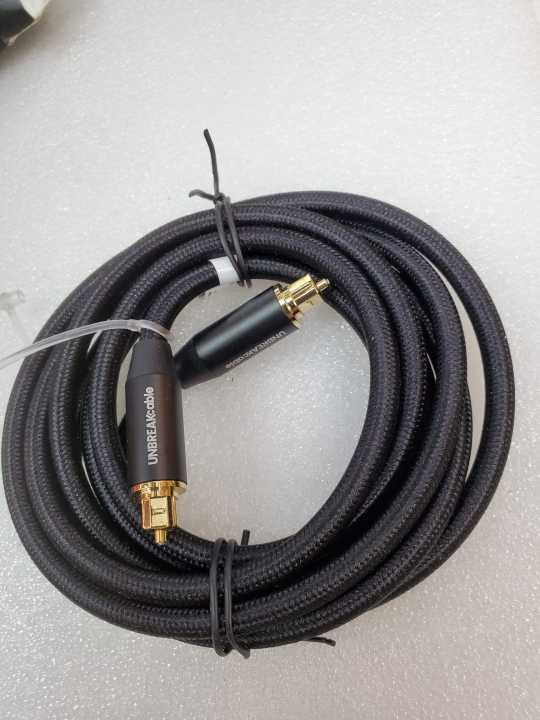 UNBREAKcable Delta Series 2M Digital Optical Audio Cable – Male to Male ...