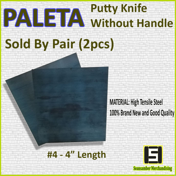 Paleta Putty Knife Paint Scraper Without Handle 4" or 6" Sold By Pair ...