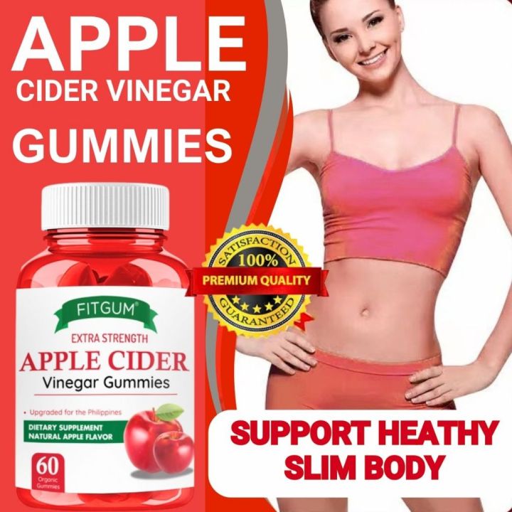 Fitgum Apple Cider Vinegar Gummies 100 Original With Collagen Vitamins ...