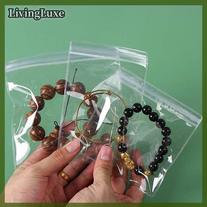 LivingLuxe 100ชิ้นกระเป๋าจัดระเบียบเครื่องประดับกระเป๋าใสพีวีซีป้องกัน ...